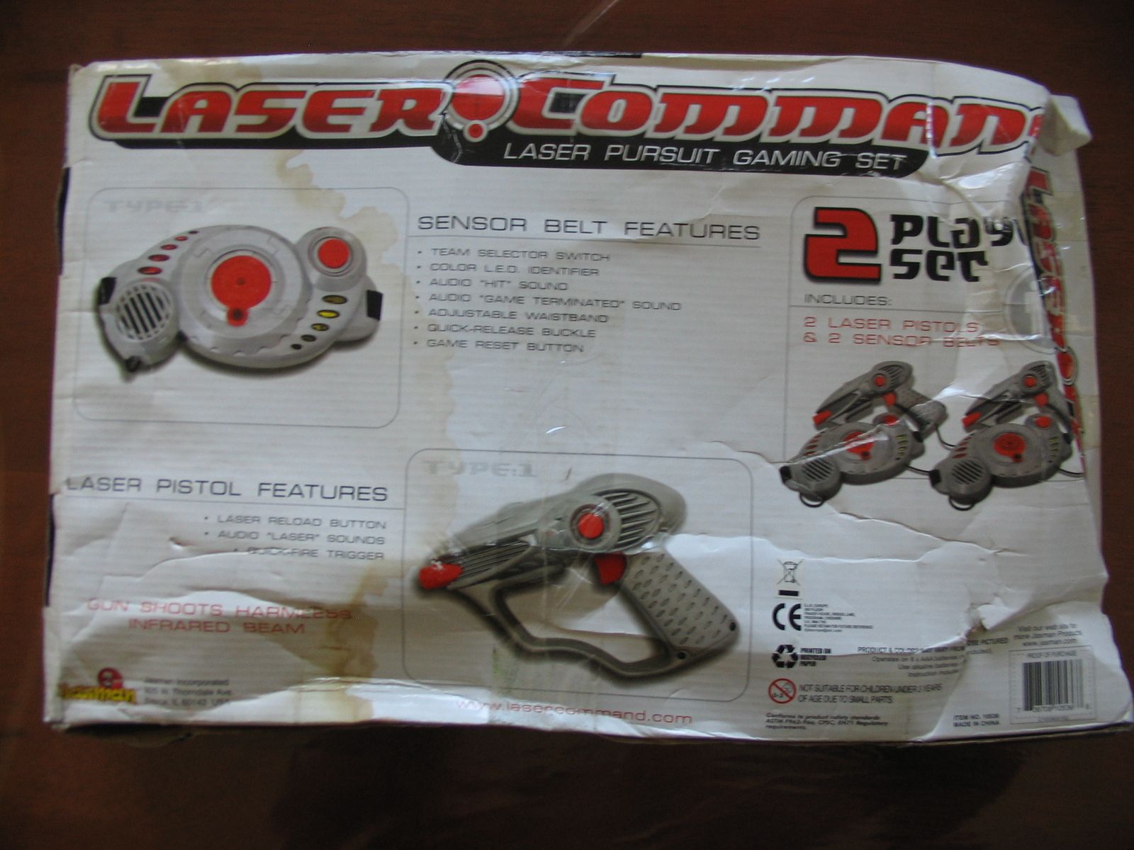 Laser Command elemes lézerfegyver szett | Eladó minőségi játékok olcsón ...